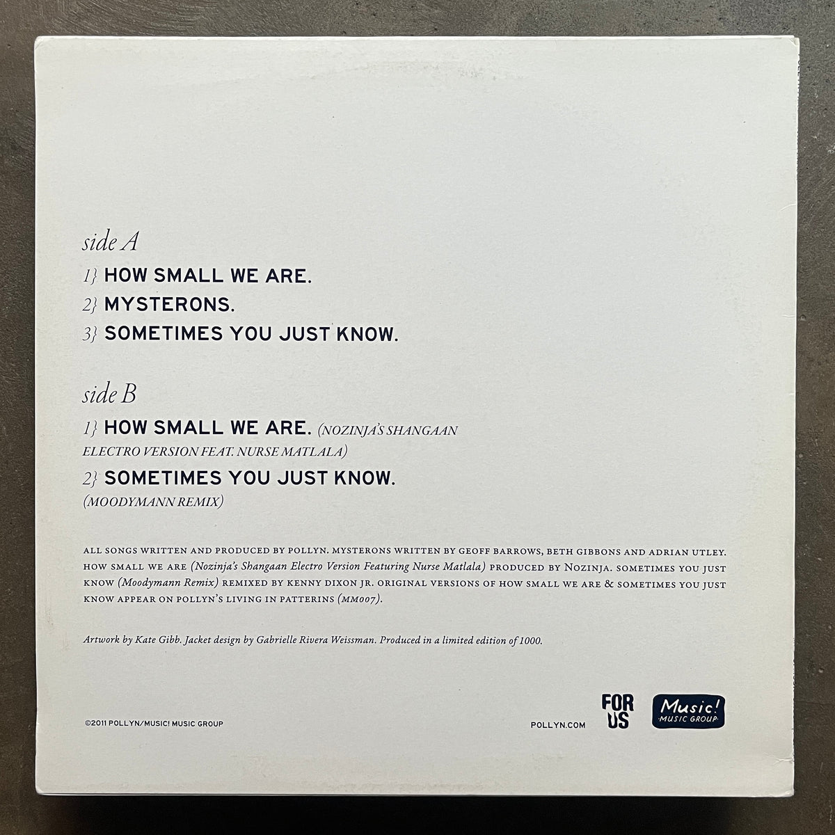Pollyn – Pieces In Patterns EP – All Night Flight Records