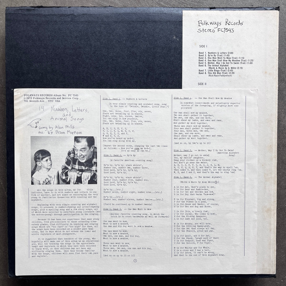 Alan Mills, Bram Morrison – 14 Numbers, Letters And Animal Songs – All ...