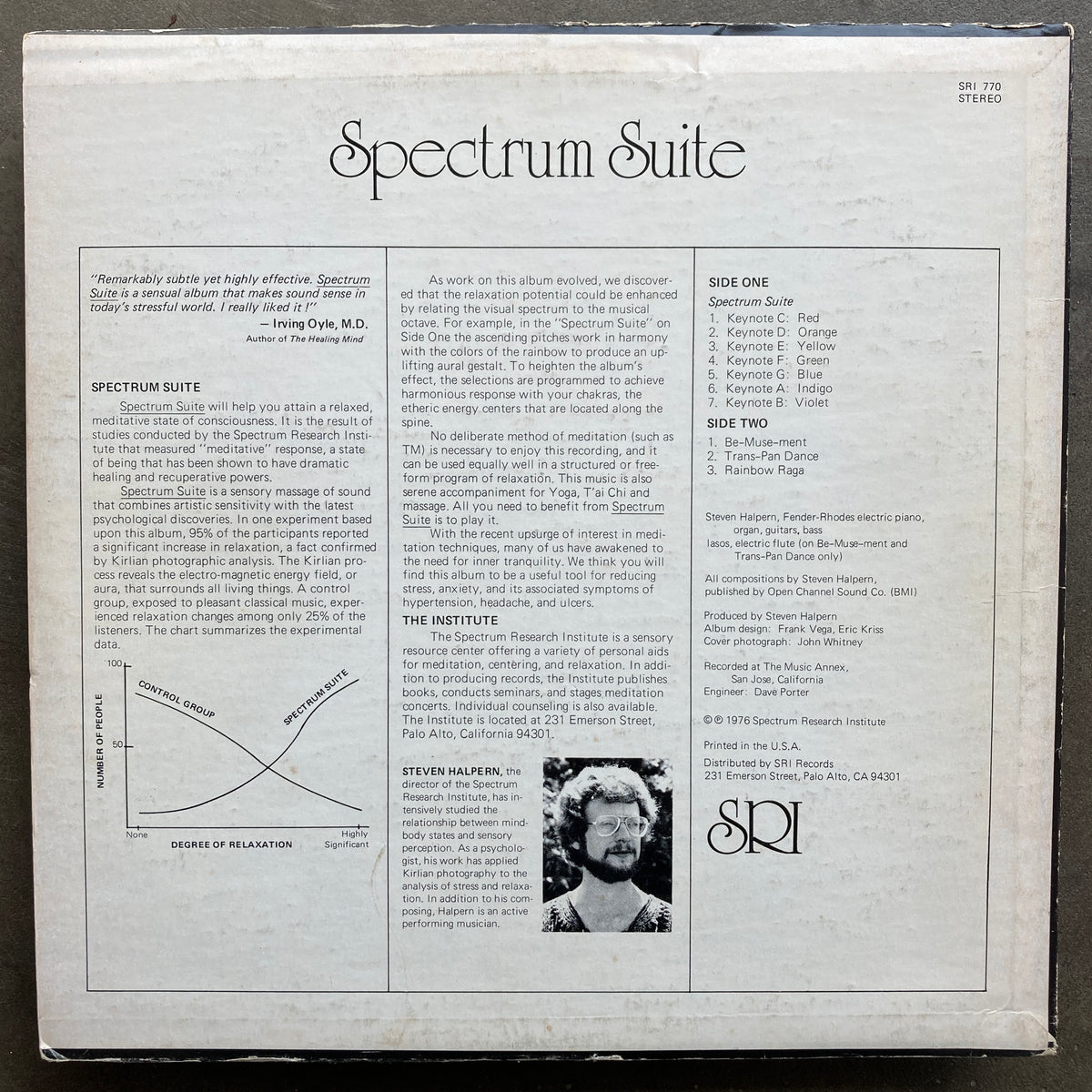 Steven Halpern – Spectrum Suite – All Night Flight Records