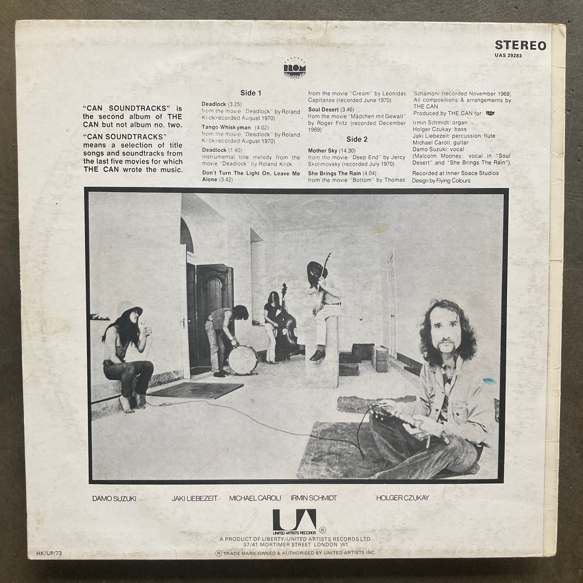 Can ‎– Soundtracks – All Night Flight Records