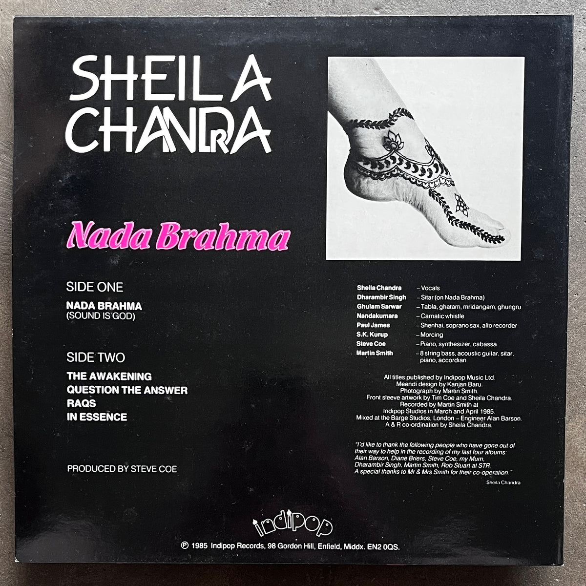 Sheila Chandra – Nada Brahma – All Night Flight Records