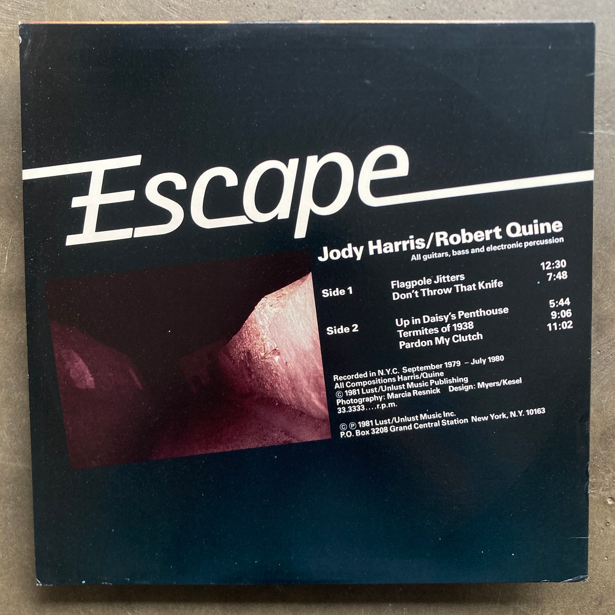 Jody Harris / Robert Quine – Escape – All Night Flight Records
