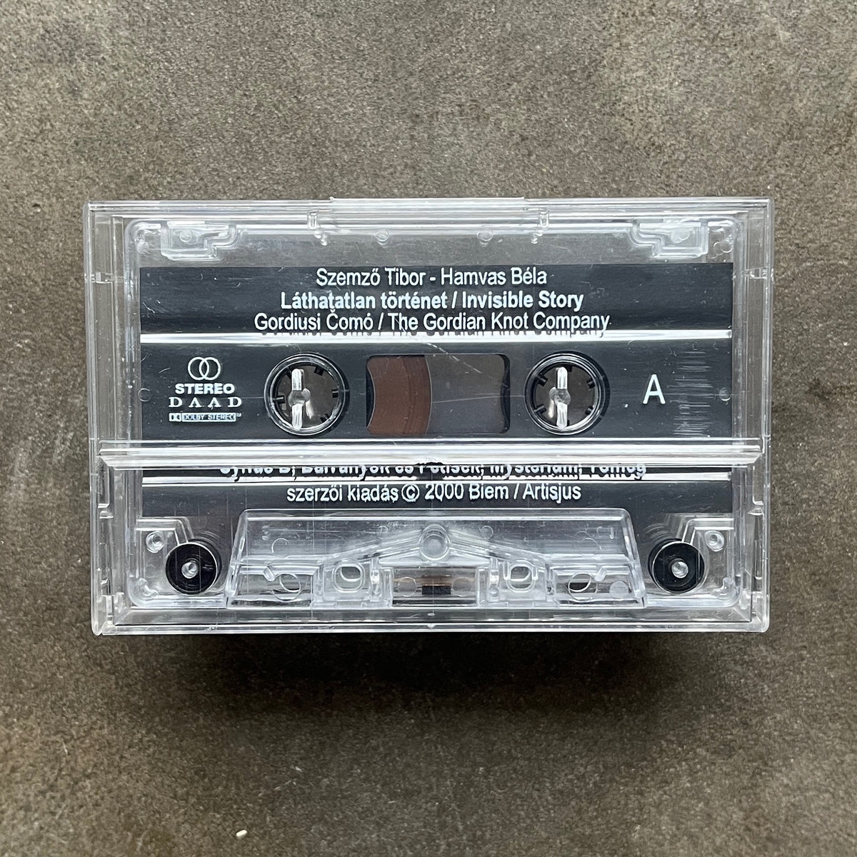 Szemzó Tibor - Hamvas Béla, Gordiusi Čomó / The Gordian Knot Company ...