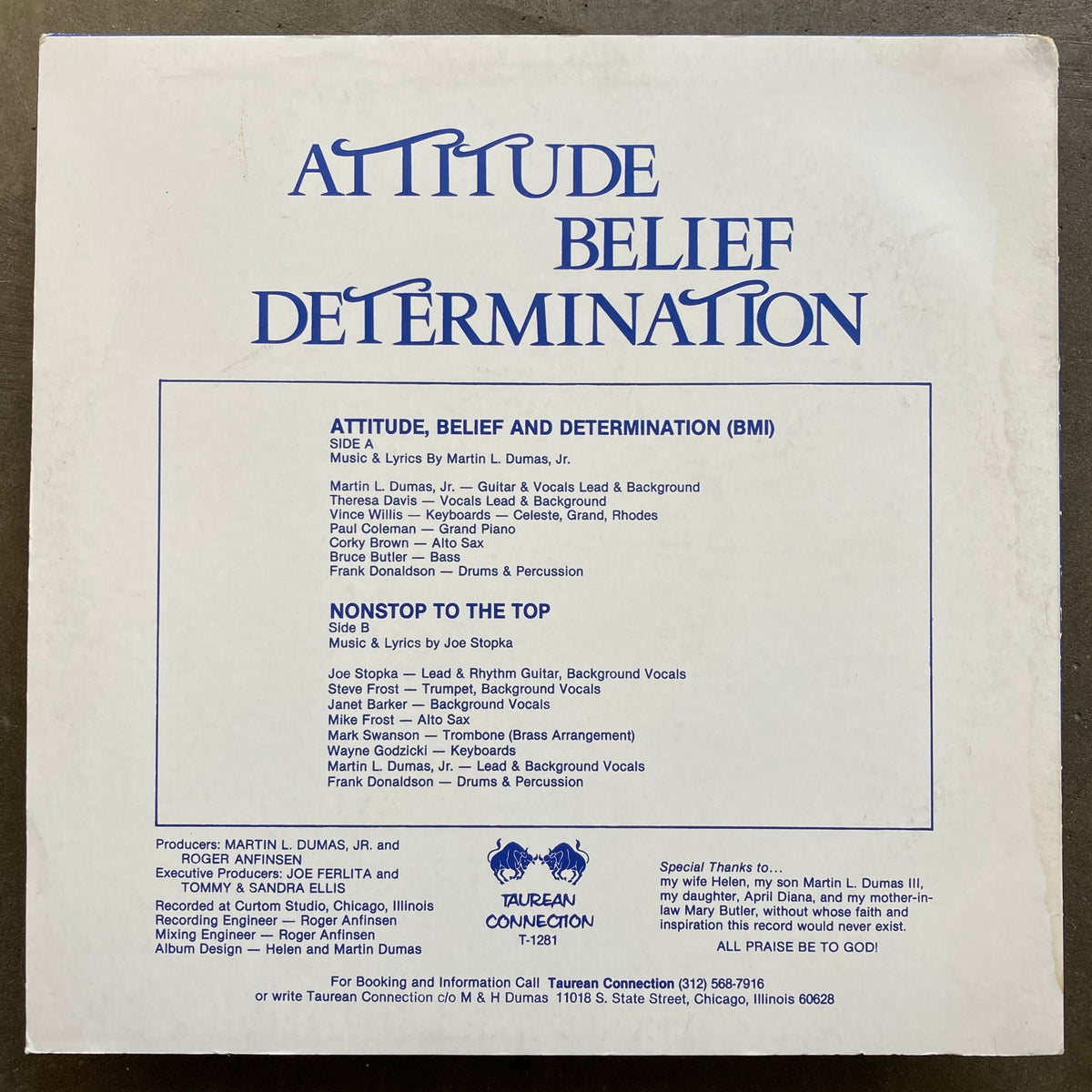 Martin L. Dumas, Jr. – Attitude, Belief & Determination – All Night ...