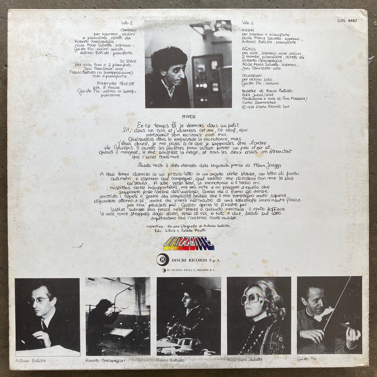 Franco Battiato – Juke Box – All Night Flight Records