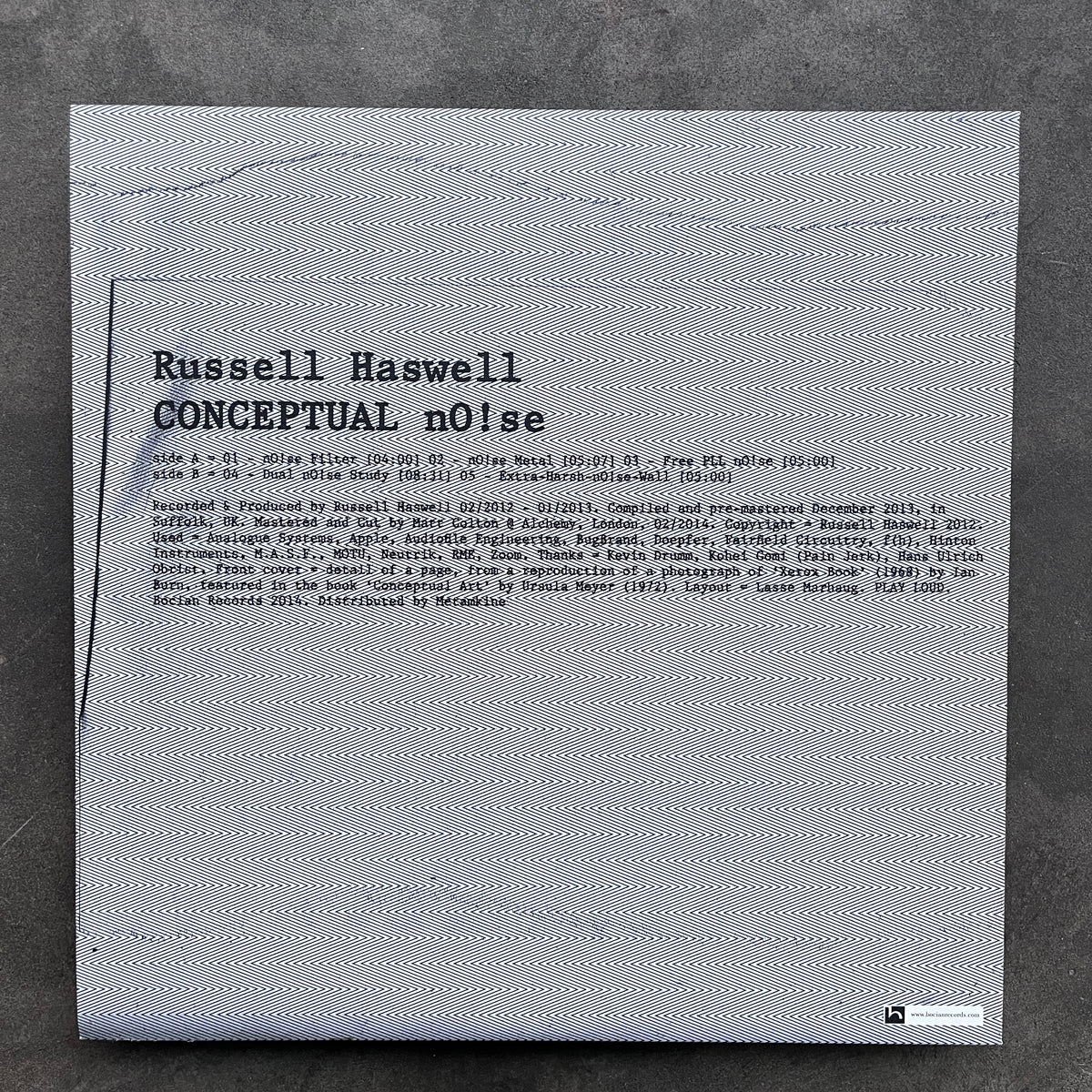 Russell Haswell – Conceptual nO!se – All Night Flight Records