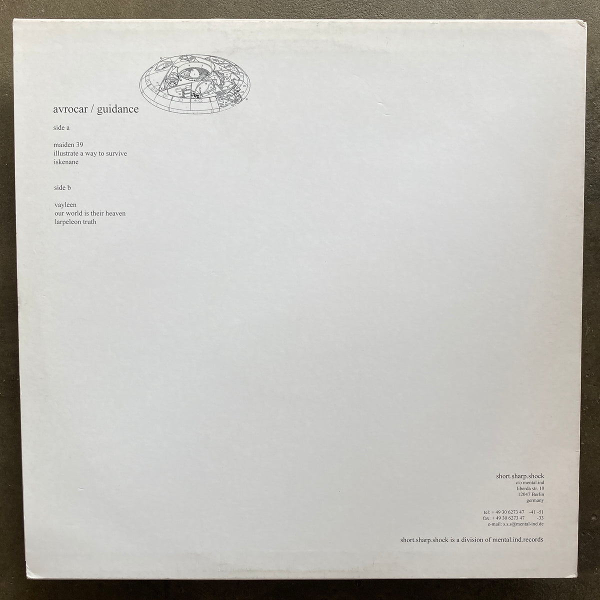 Avrocar ‎– Guidance – All Night Flight Records