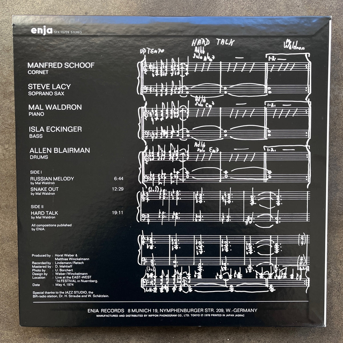 Mal Waldron Quintet – Hard Talk – All Night Flight Records