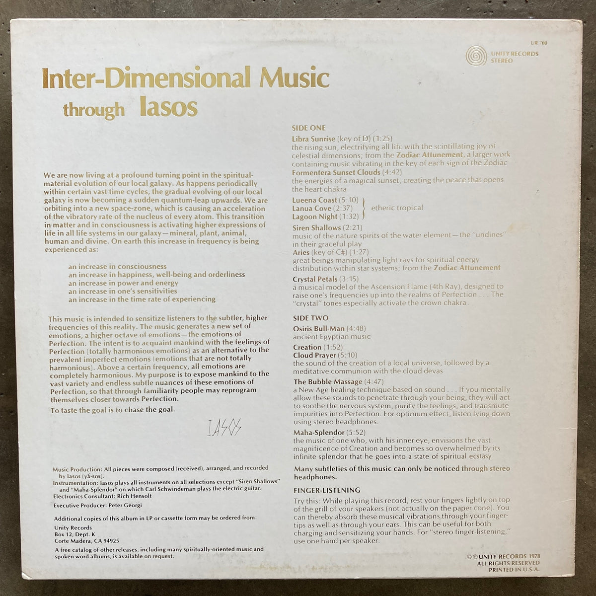 Iasos – Inter-Dimensional Music – All Night Flight Records