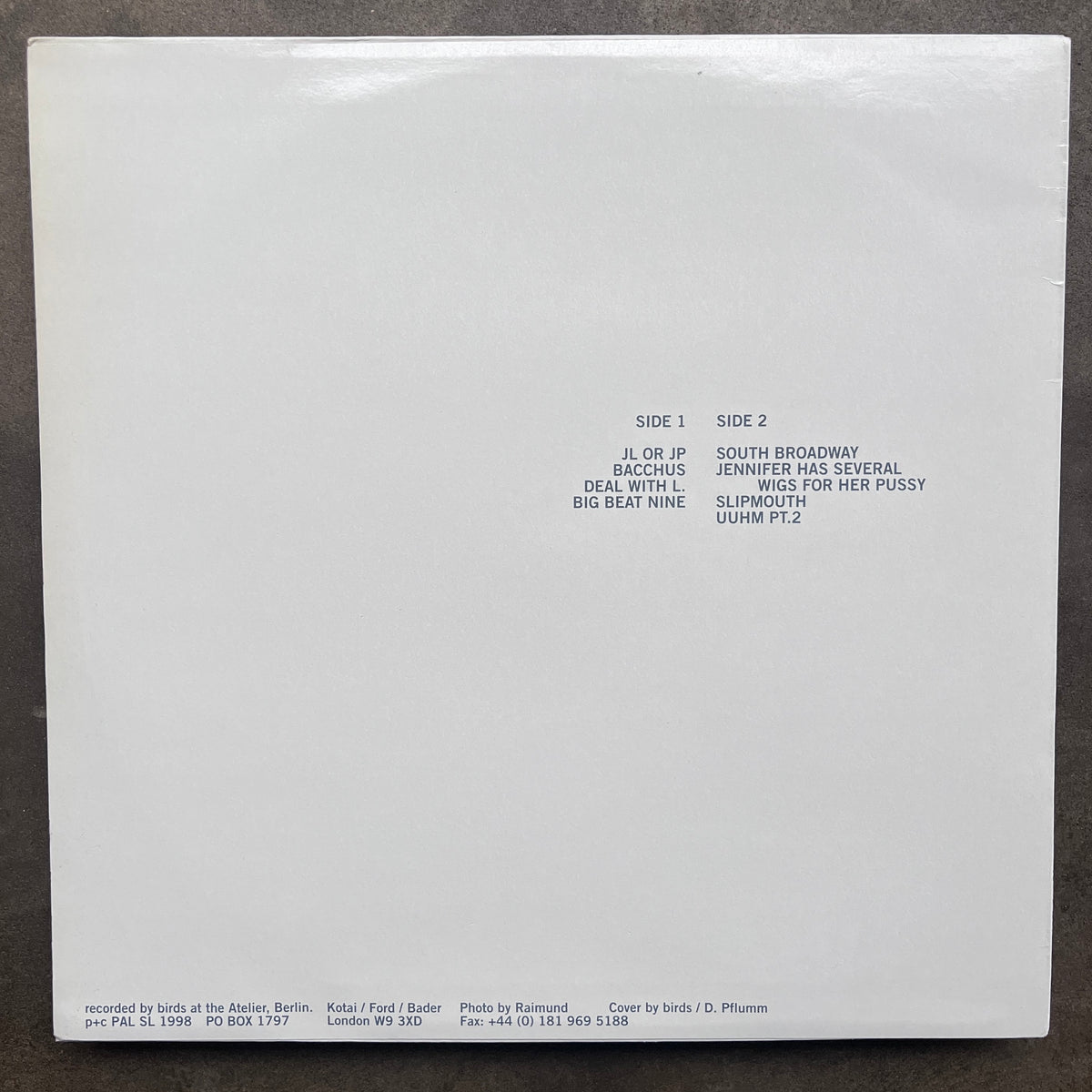 Birds – Birds – All Night Flight Records