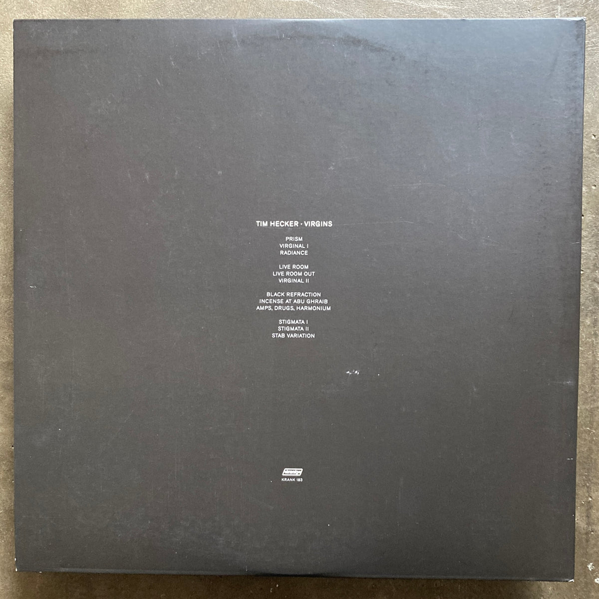Tim Hecker – Virgins – All Night Flight Records