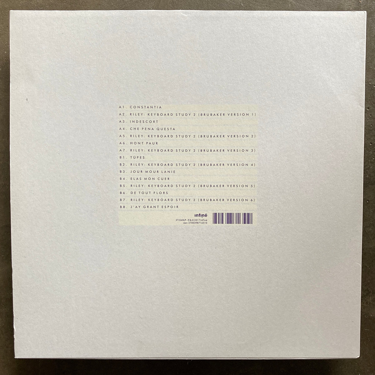 Bruce Brubaker – Codex – All Night Flight Records