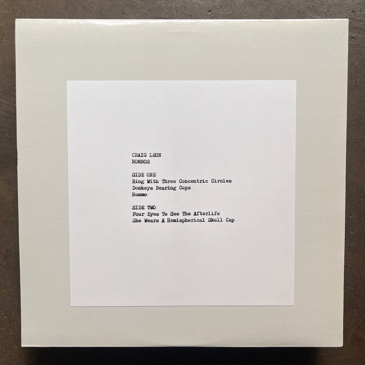 Craig Leon – Nommos – All Night Flight Records