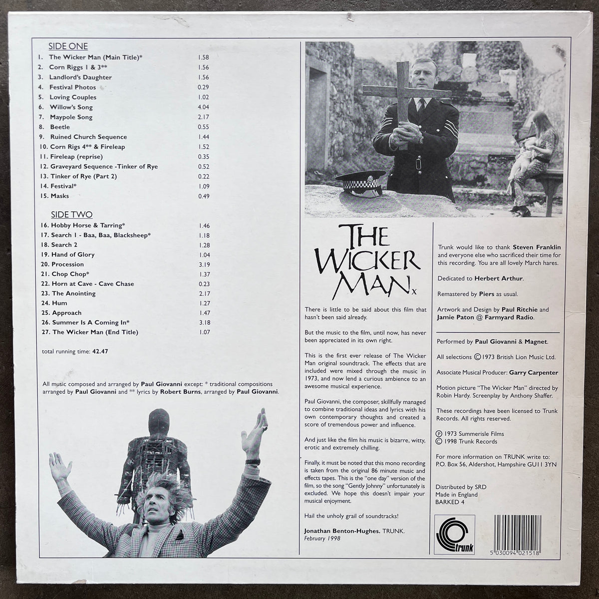 Magnet & Paul Giovanni – The Wicker Man (The Original Motion Picture S ...