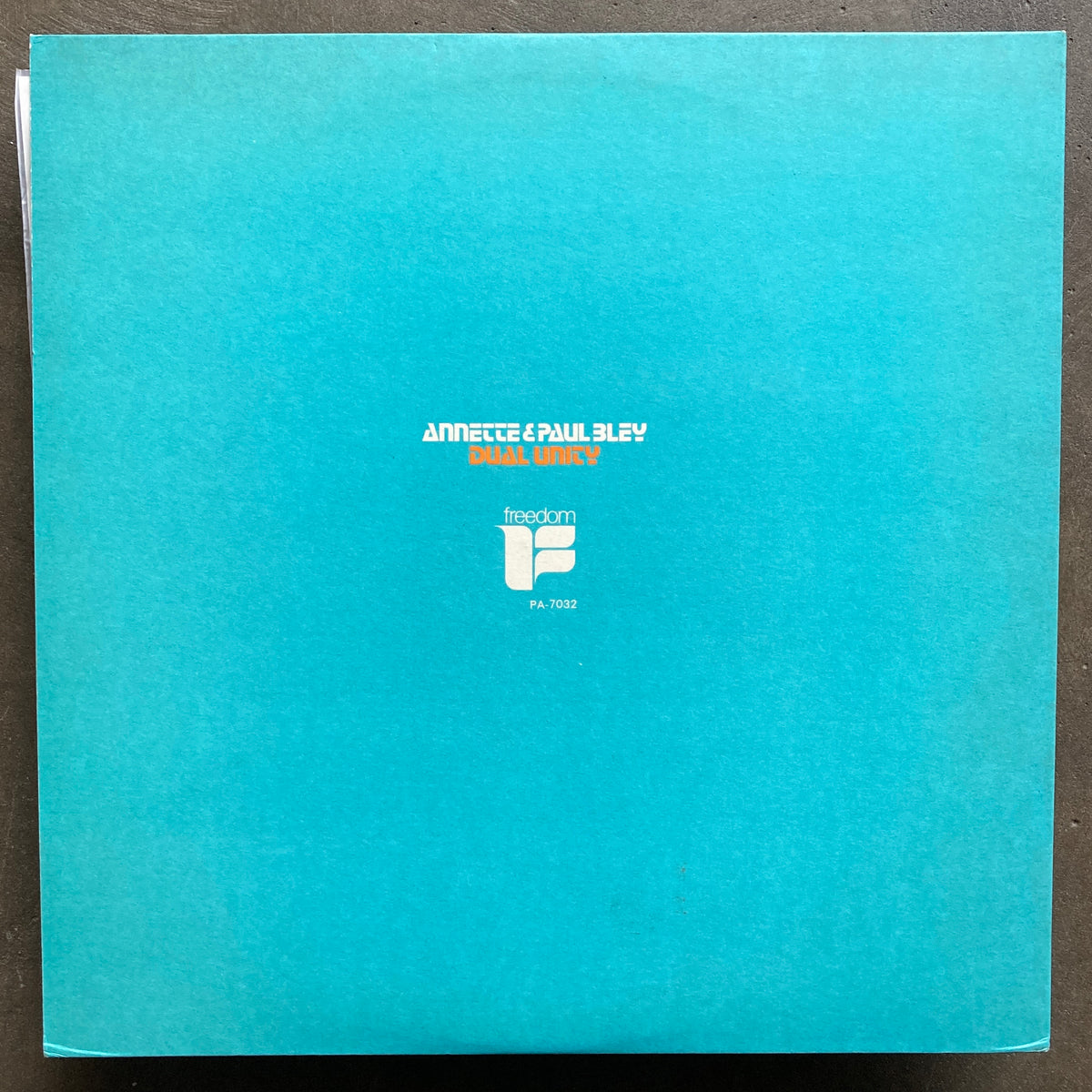 Annette & Paul Bley – Dual Unity – All Night Flight Records