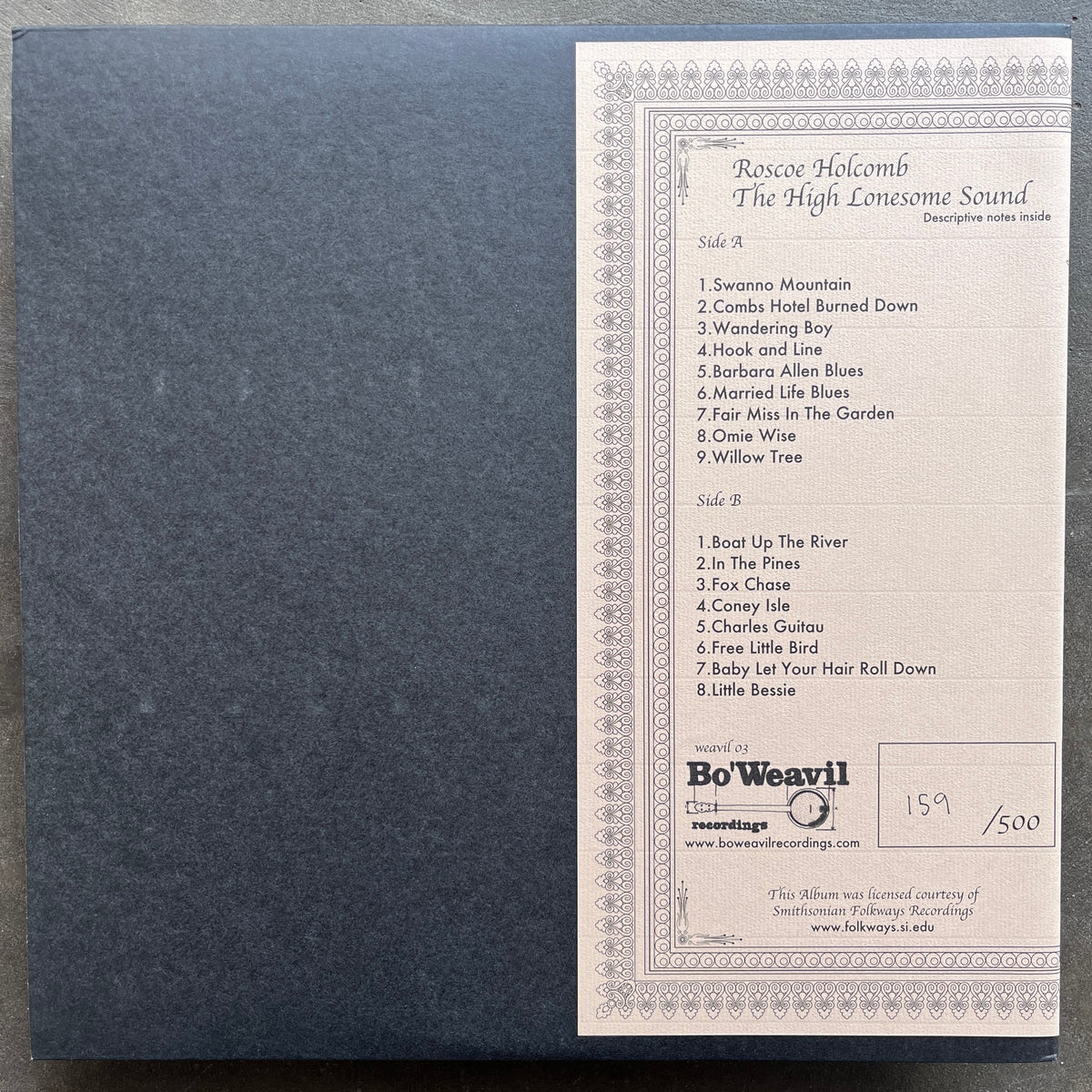 Roscoe Holcomb – The High Lonesome Sound – All Night Flight Records