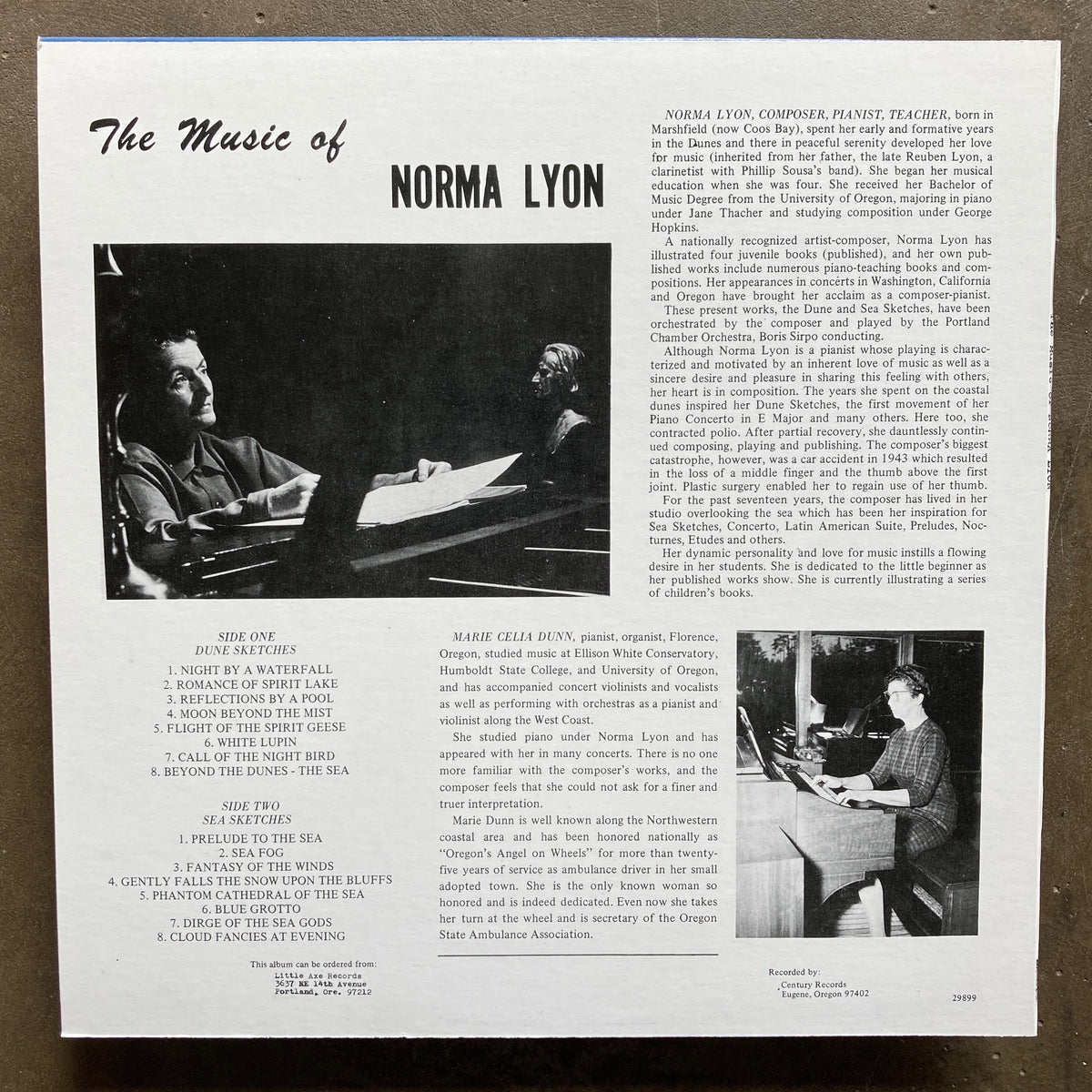 Norma Lyon – The Music Of Norma Lyon – All Night Flight Records