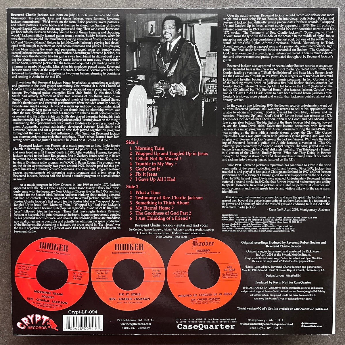 Reverend Charlie Jackson – God's Got It: The Legendary Booker And Jack ...