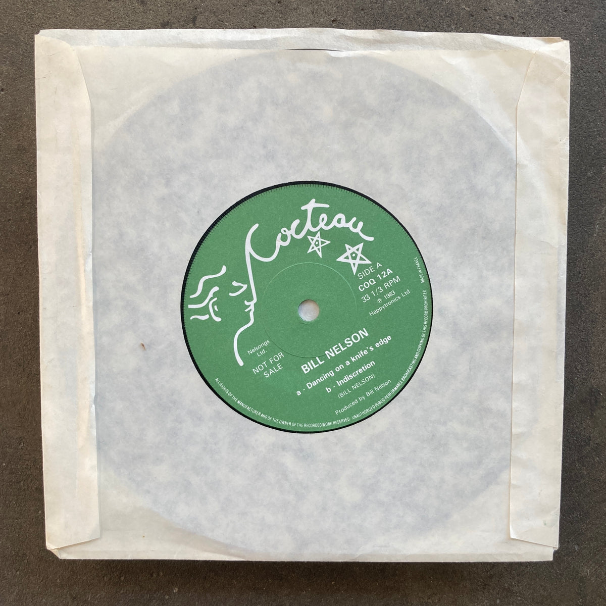 Bill Nelson – Dancing On A Knife's Edge – All Night Flight Records