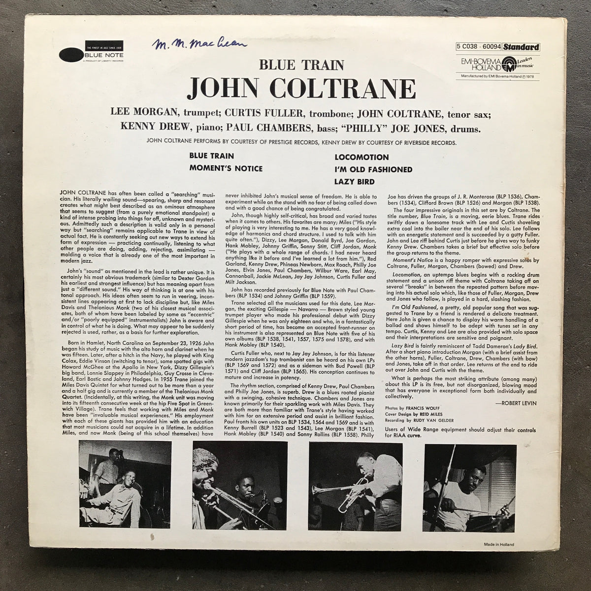 John Coltrane – Blue Train – All Night Flight Records