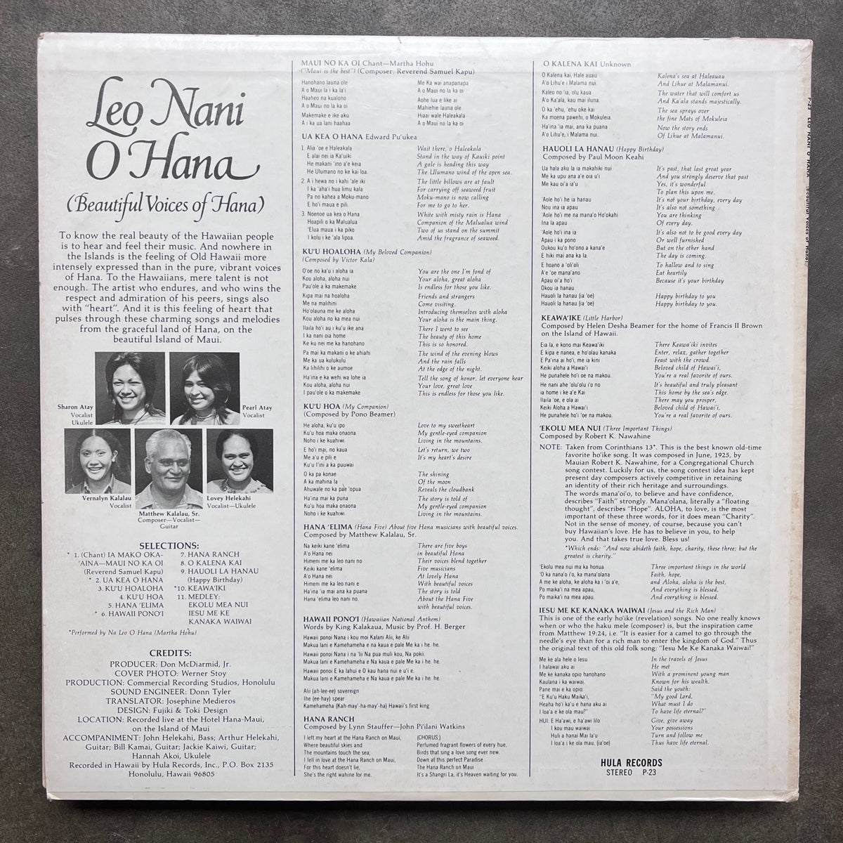 Leo Nani O Hana – Leo Nani O Hana (Beautiful Voices Of Hana) – All ...