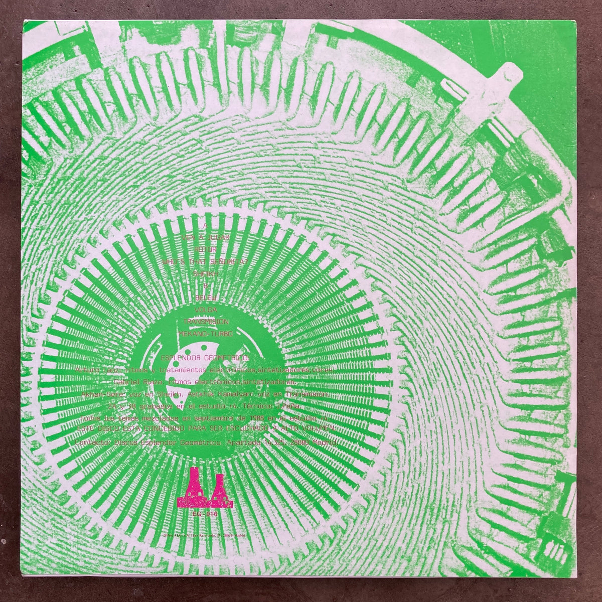 Esplendor Geometrico – Mekano-Turbo – All Night Flight Records