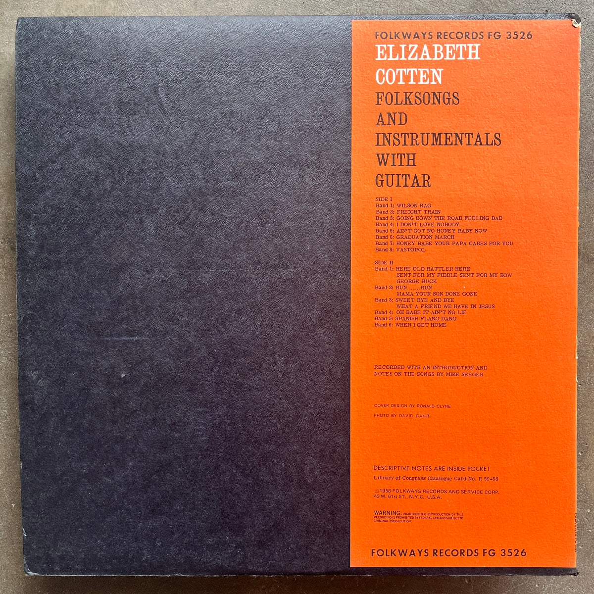 Elizabeth Cotten – Folksongs And Instrumentals With Guitar – All Night ...
