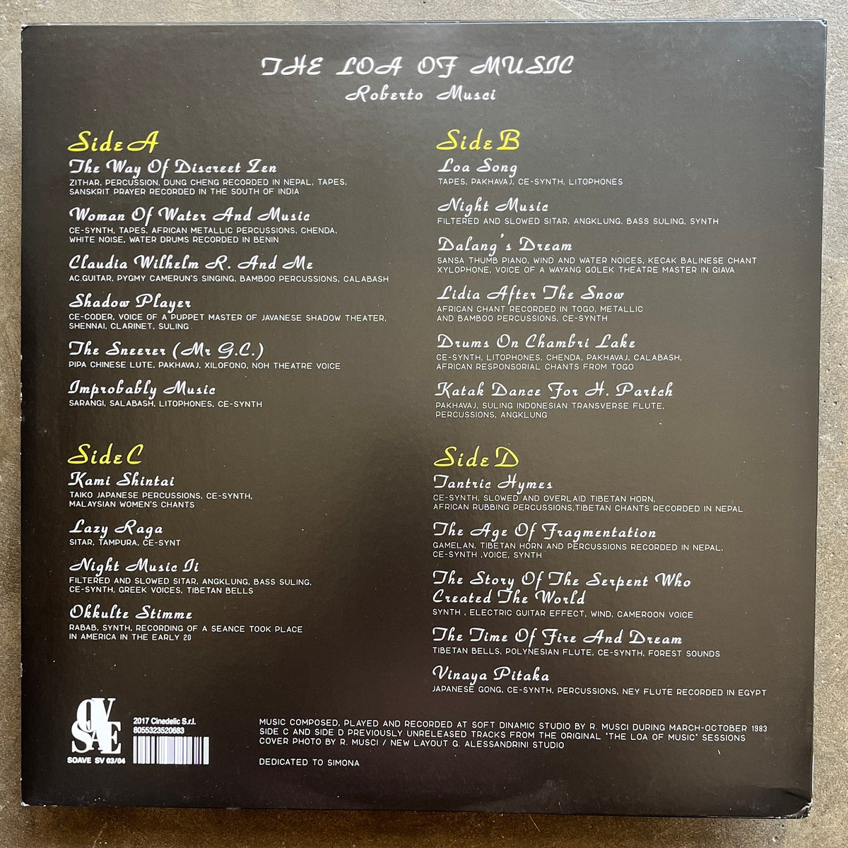Roberto Musci – The Loa Of Music (The Complete Sessions) – All Night ...