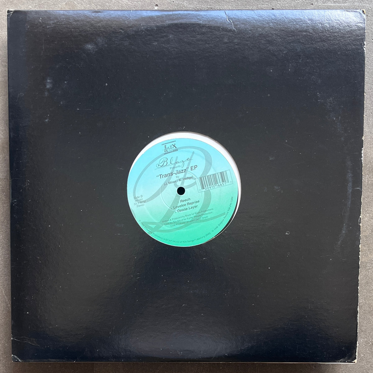 Blaze – Trans-Jazz EP – All Night Flight Records