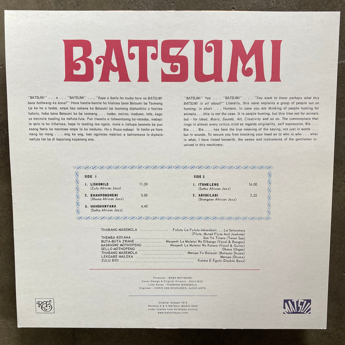 Batsumi – Batsumi – All Night Flight Records