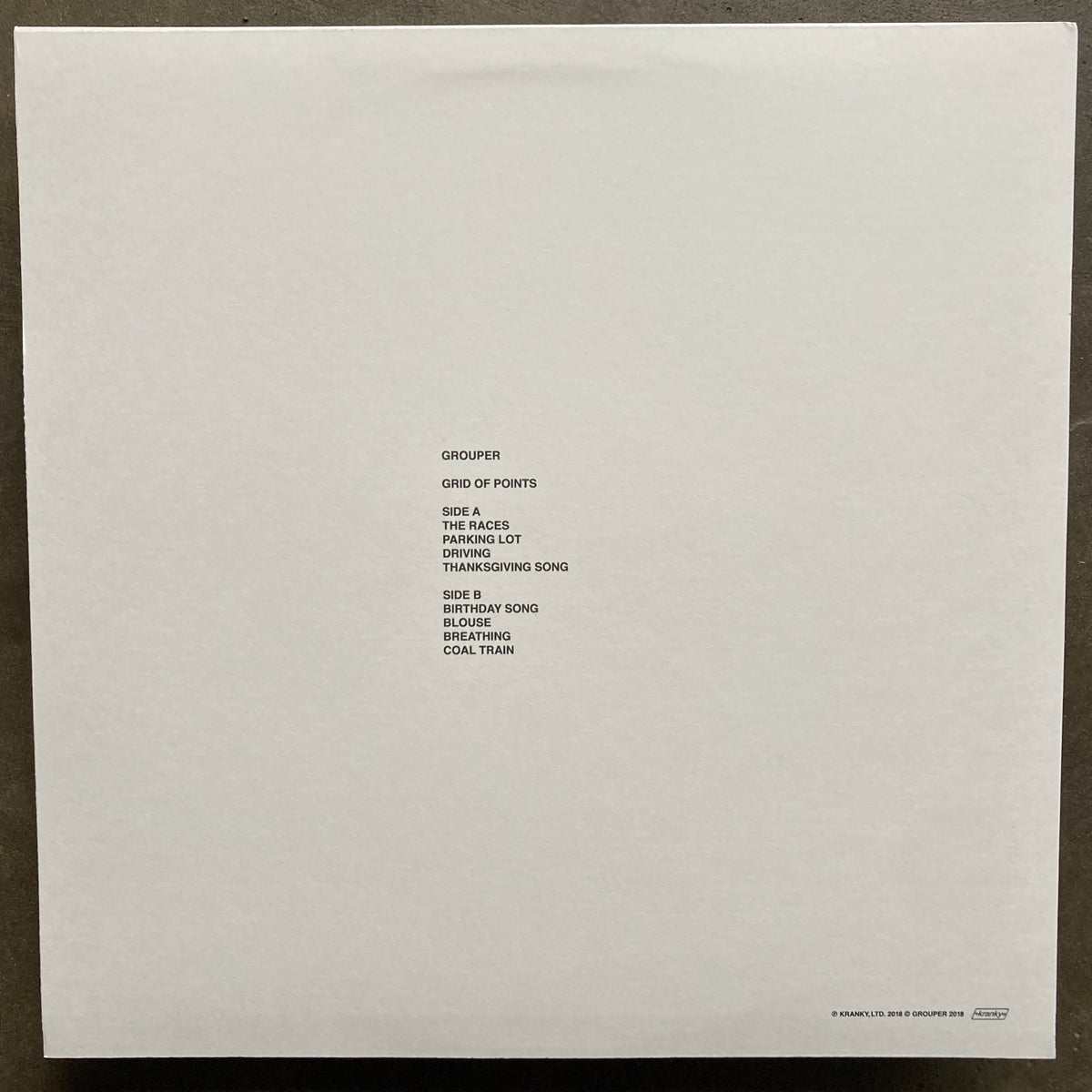 Grouper – Grid Of Points – All Night Flight Records