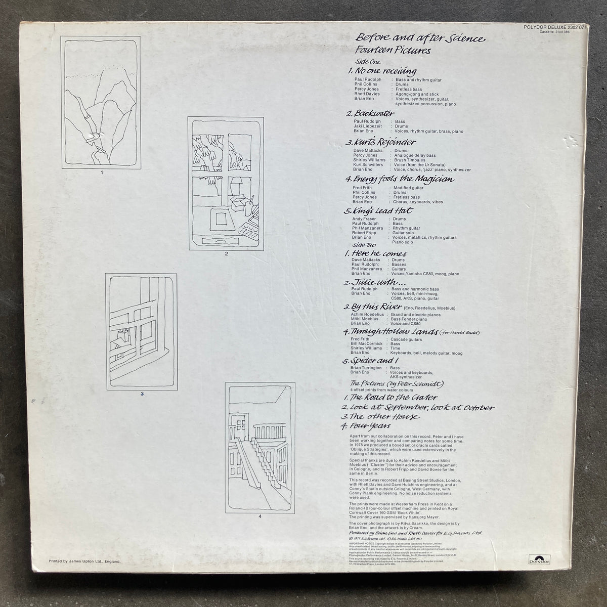 Brian Eno – Before And After Science – All Night Flight Records