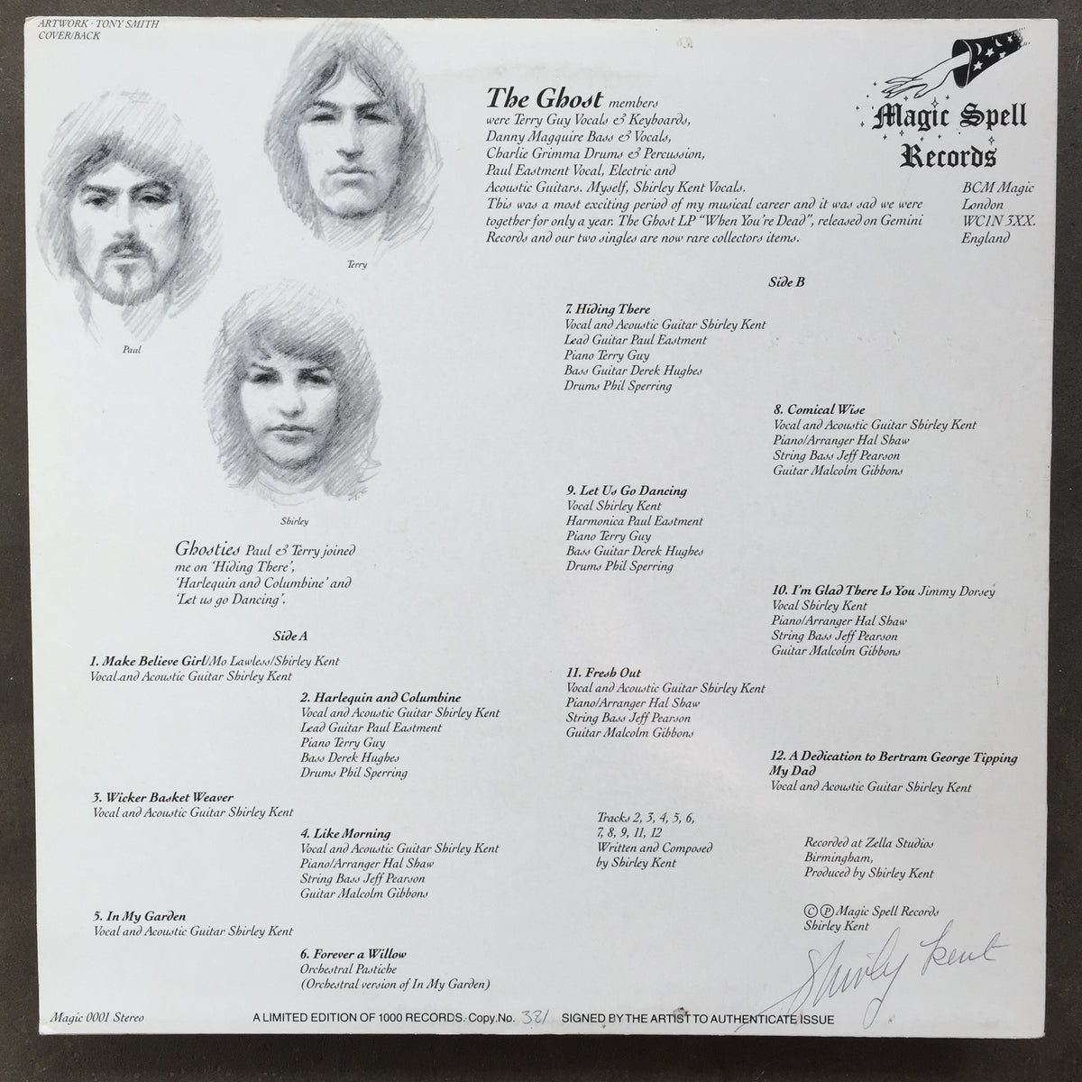 Shirley Kent – Forever A Willow – All Night Flight Records