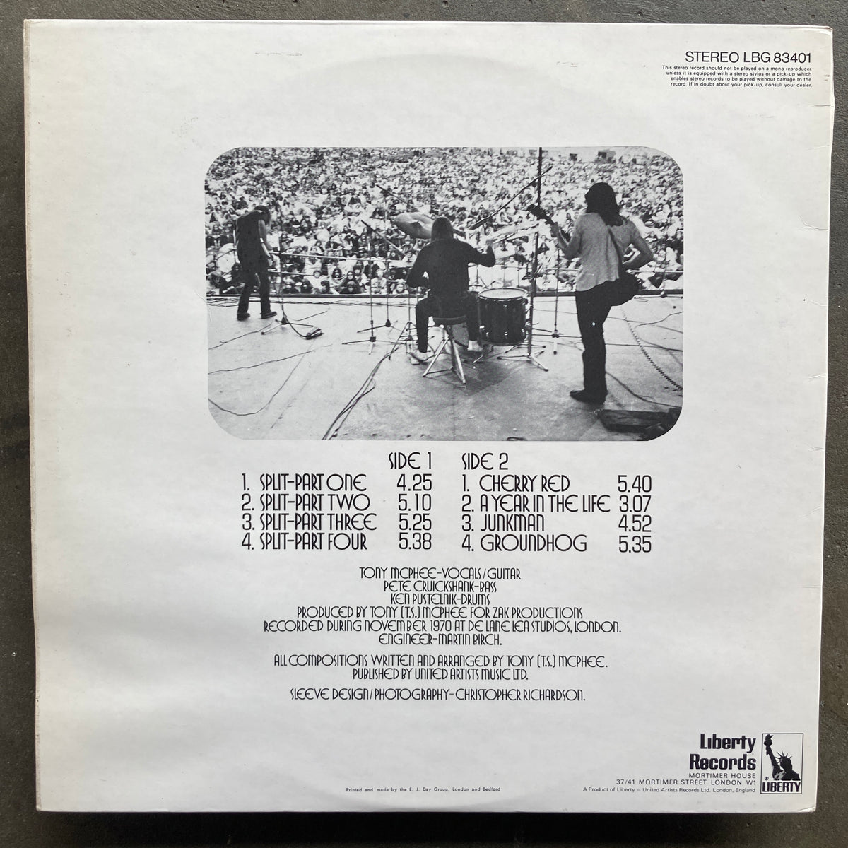 Groundhogs – Split – All Night Flight Records