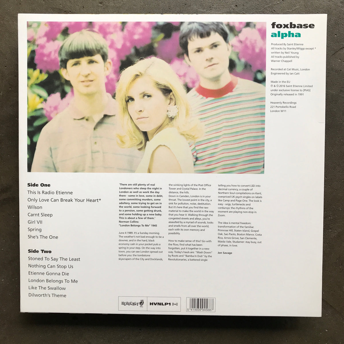 Saint Etienne – Foxbase Alpha – All Night Flight Records