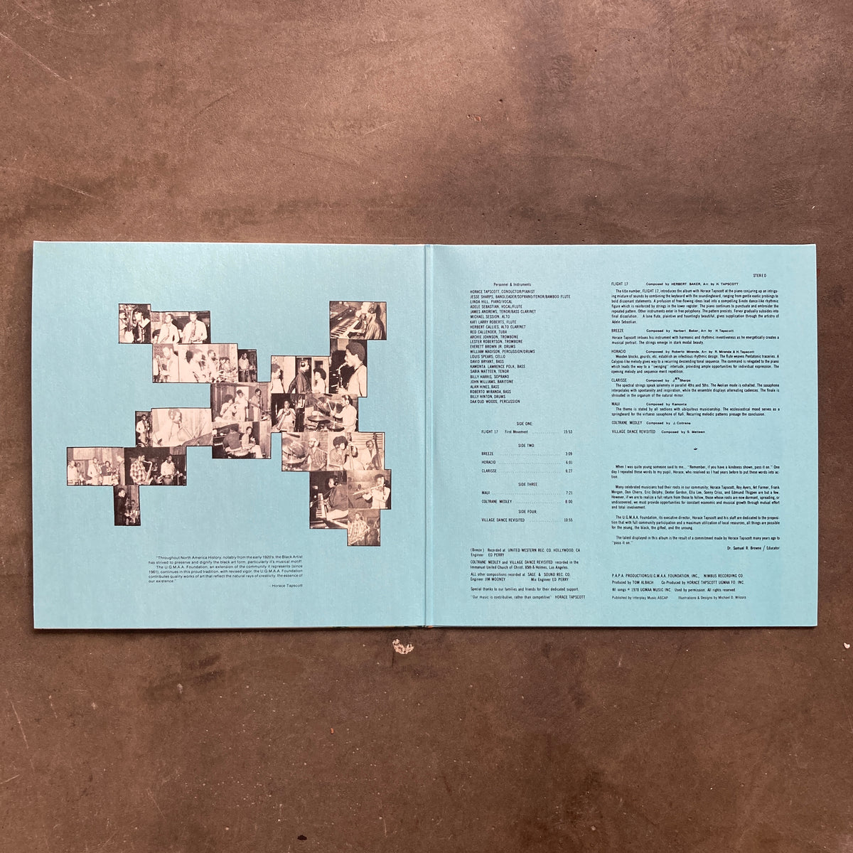 Pan Afrikan Peoples Arkestra Conductor Horace Tapscott – Flight 17 ...