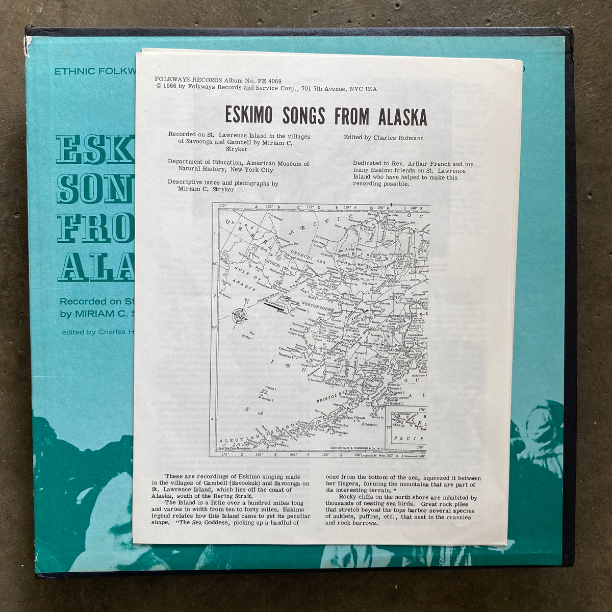 Various – Eskimo Songs From Alaska – All Night Flight Records