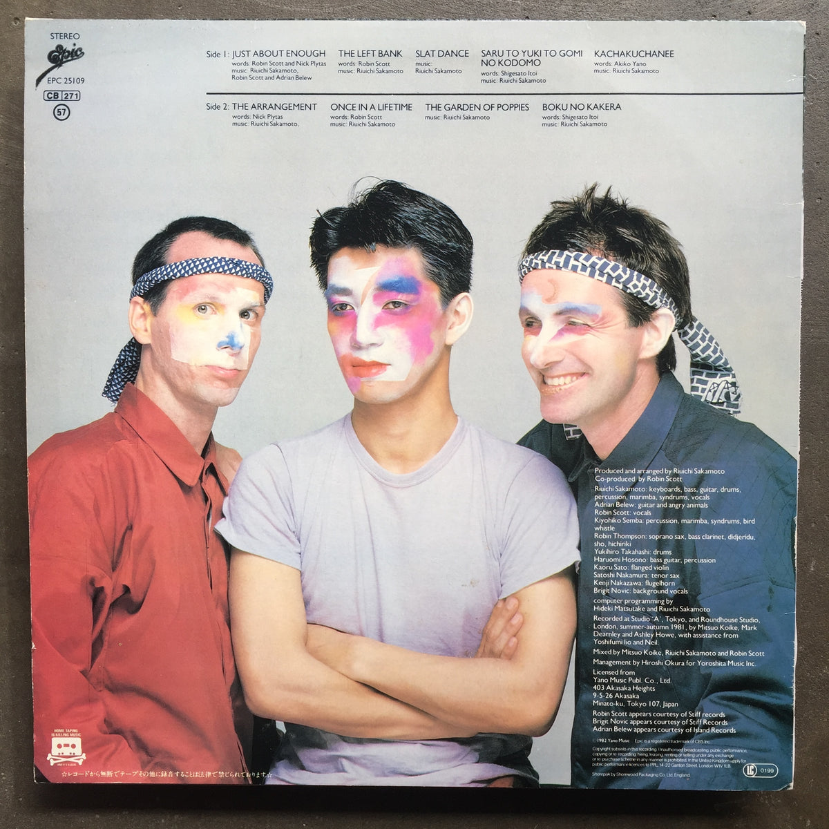 Riuichi Sakamoto Featuring Robin Scott – Left Handed Dream – All Night ...