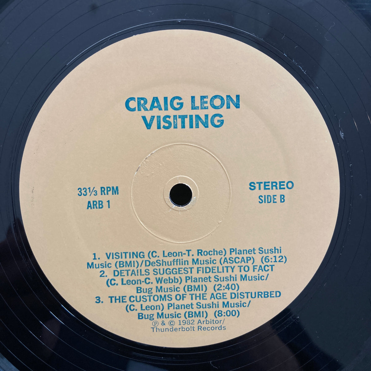 Craig Leon ‎– Visiting – All Night Flight Records